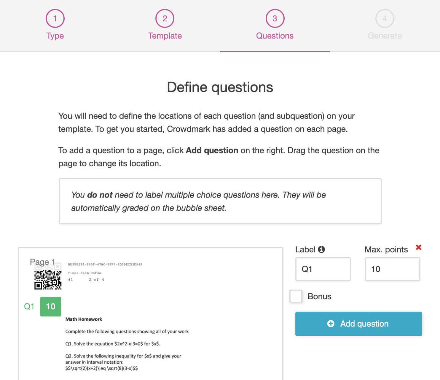 Getting started for instructors | Crowdmark