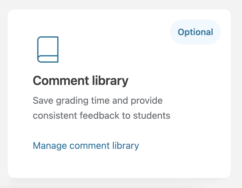 Importing and exporting the comment library - Crowdmark