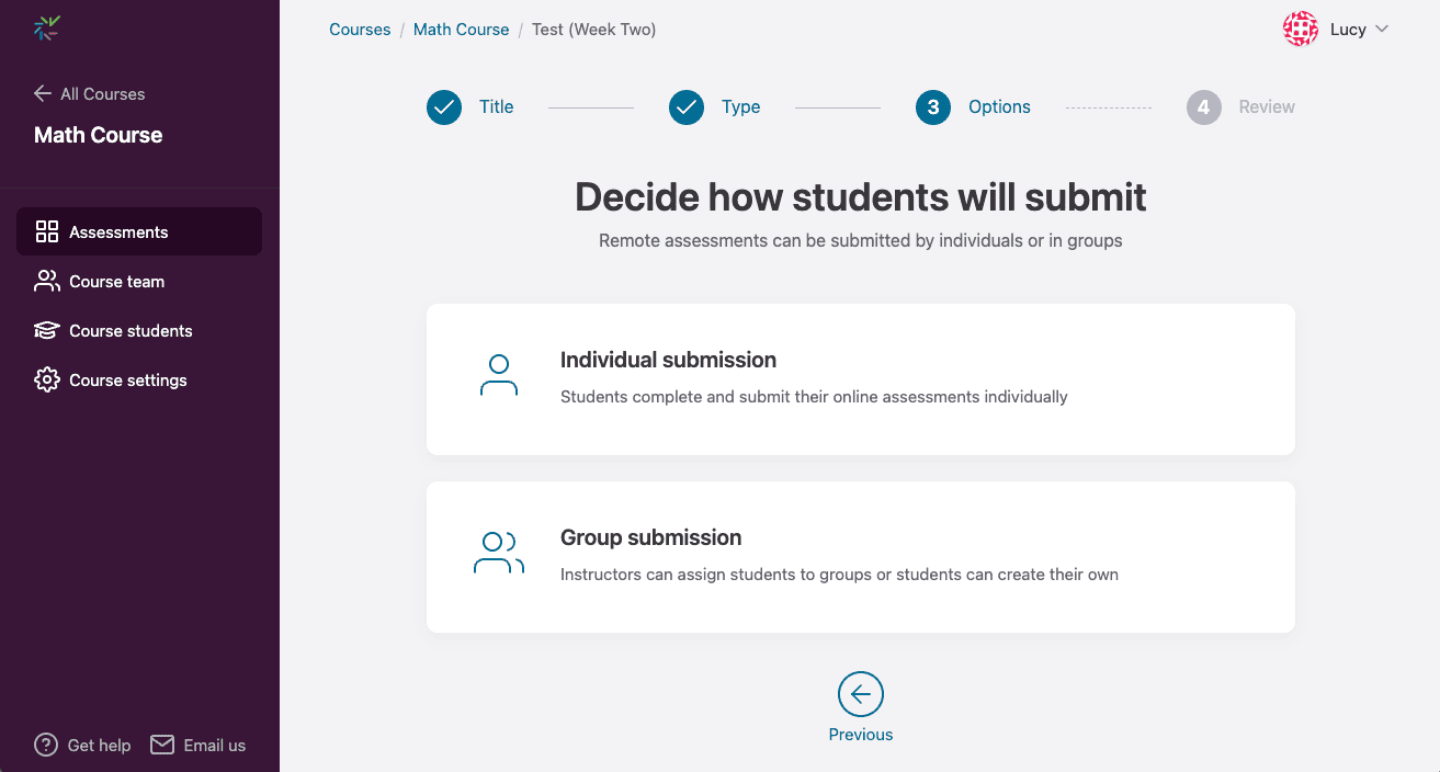 Creating an assessment - Crowdmark