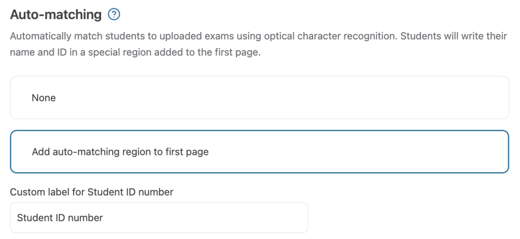 Using AI-assisted matching - Crowdmark
