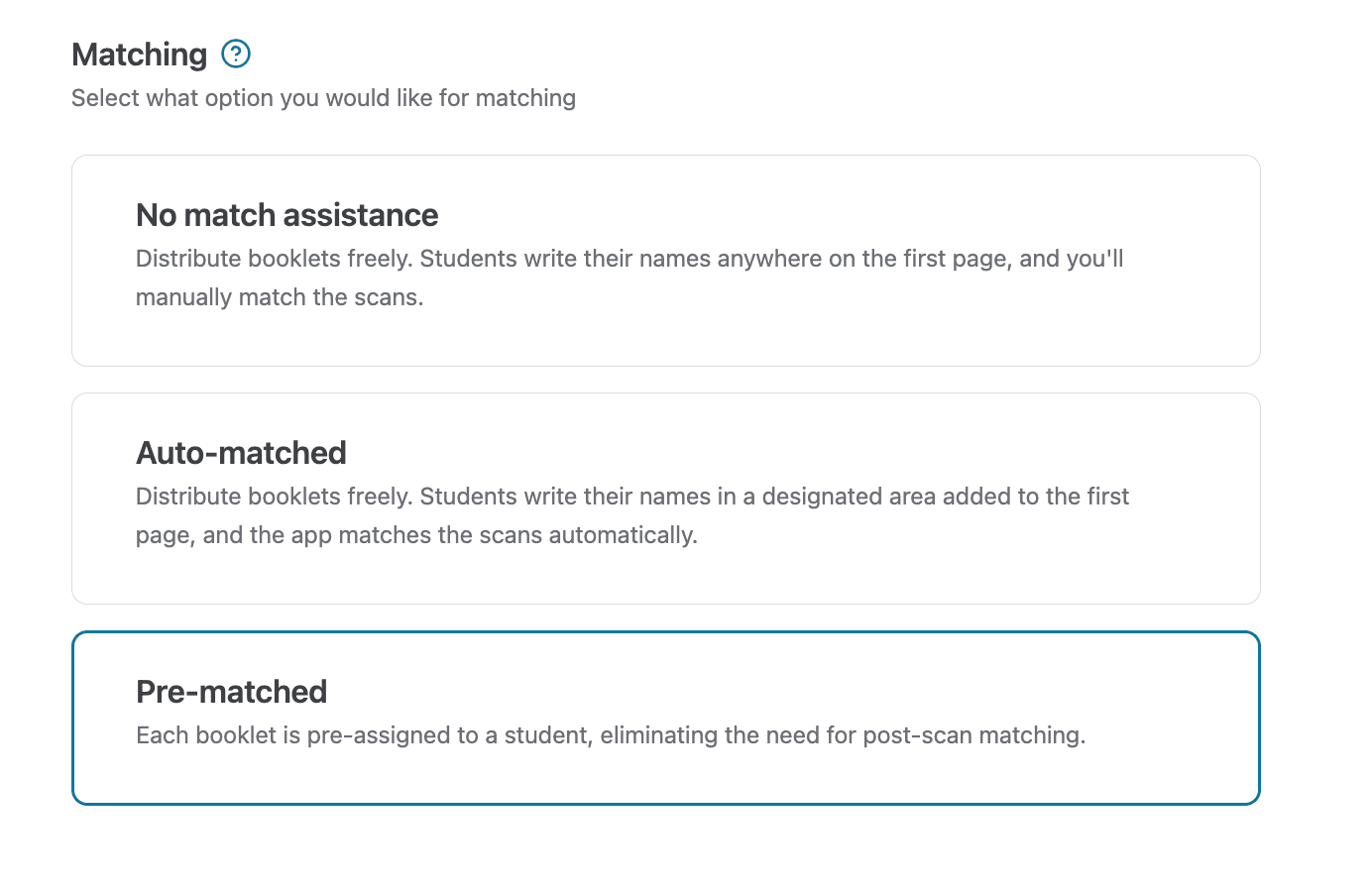 Using Pre-matched Crowdmark booklets - Crowdmark